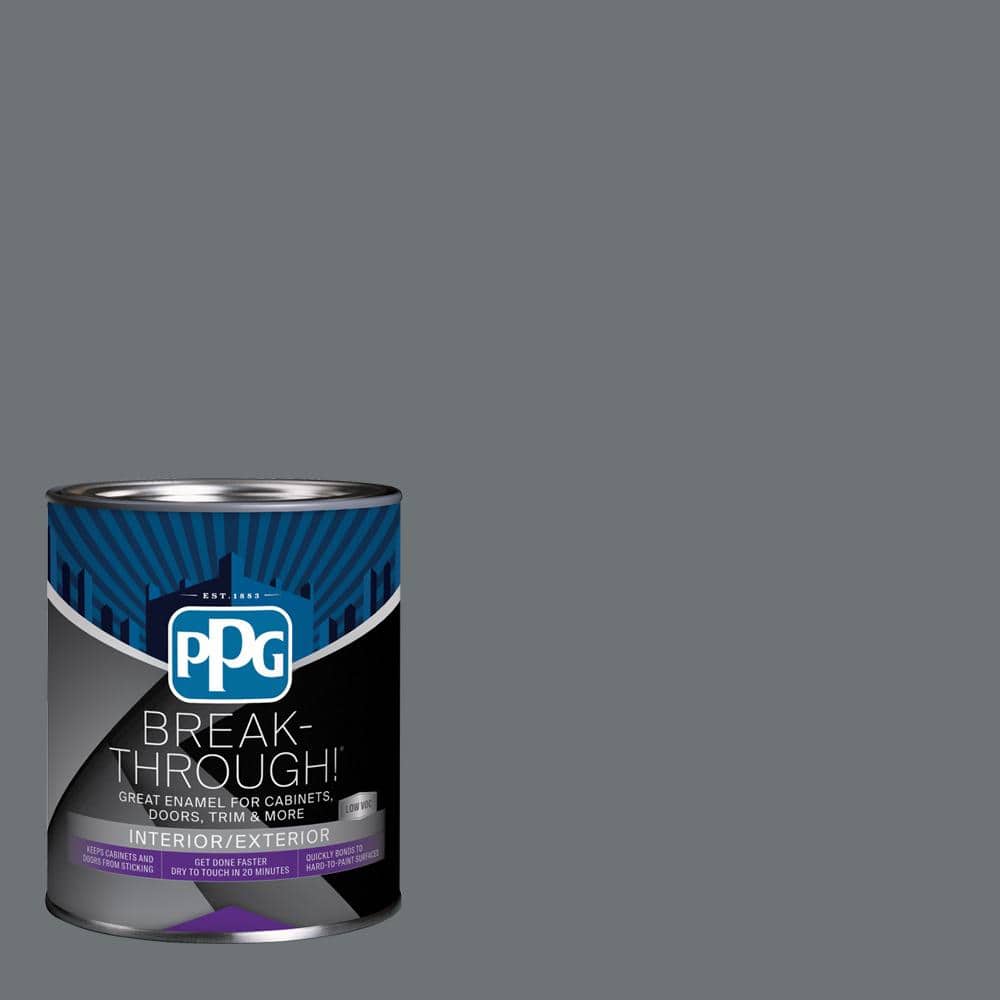 Break-Through! 1 qt. PPG1011-5 Improbable Semi-Gloss Door, Trim ...