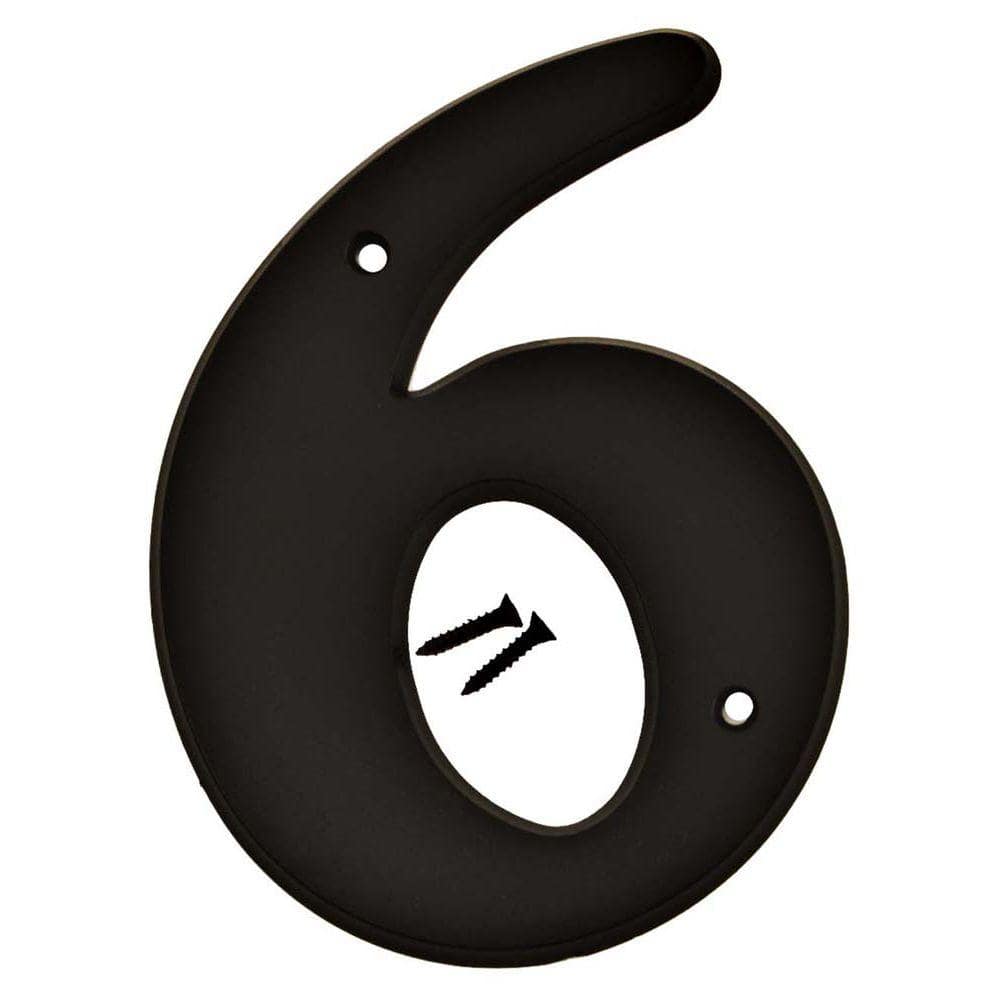 HY-KO 6 in. Plastic Number 6 30206 - The Home Depot