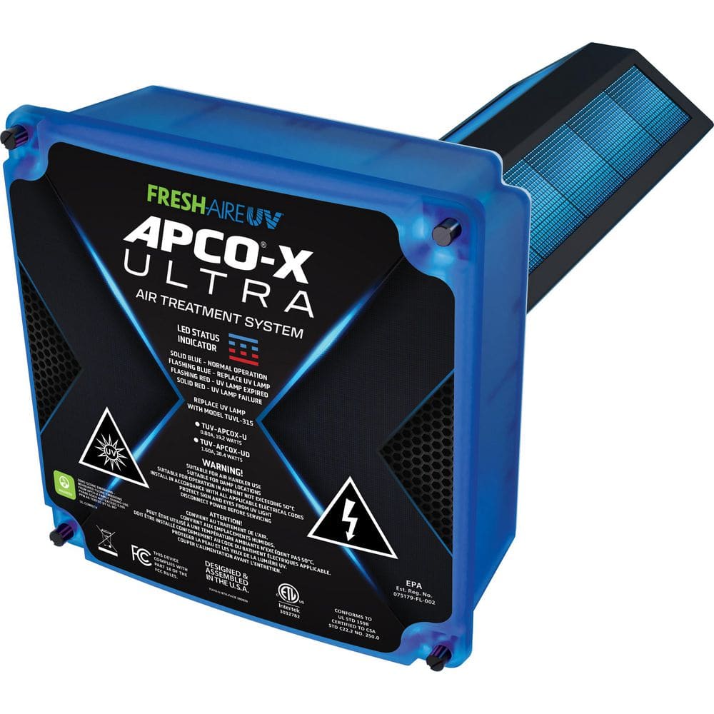 Fresh-Aire UV APCO-X Ultra 15 in. 24V UV Lamp Air Purifier System with ...
