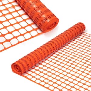 Angel Sar 4 ft. x 100 ft. Plastic Mesh Fence, Roll with 100 Zip Ties ...