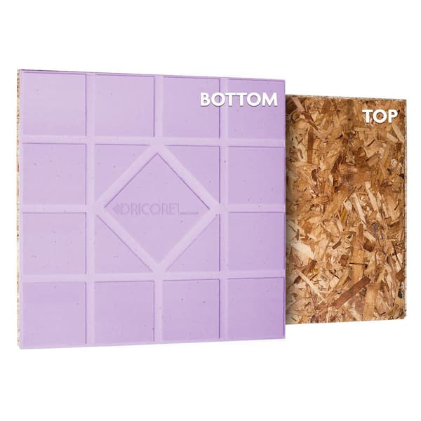 DRICORE 1 in. x 2 ft. x 2 ft. OSB Project Panel (1-Pack) FG10049 - The ...