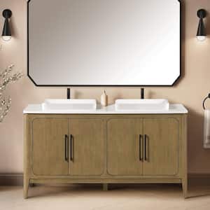 OVE Decors Heidi 60 in. Double Sink Freestanding Cortado Bath Vanity ...