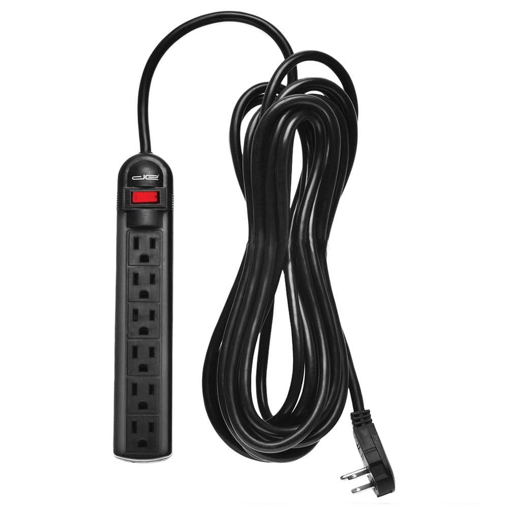 Digital Energy 25 ft. 6-Outlet Power Strip Surge Protector DSS5-1043 ...