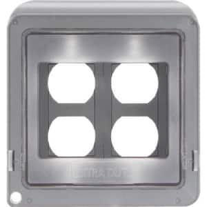 Intermatic Clear 2-Gang Weatherproof In-Use Receptacle Cover WP1220C ...