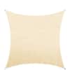 COLOURTREE 9.5 ft. x 9.5 ft. 220 GSM Waterproof Beige Square Sun Shade ...