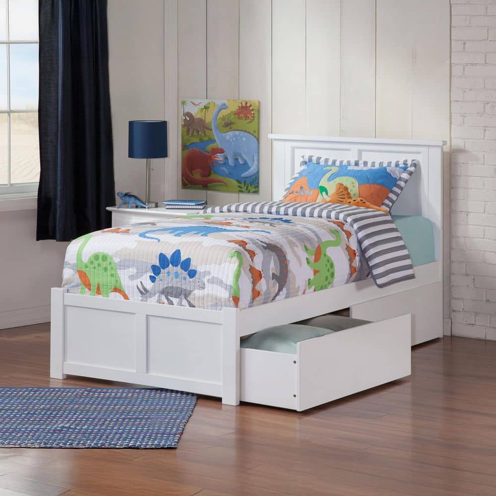 Reviews for AFI Madison White Solid Wood Frame Twin XL Platform Bed ...