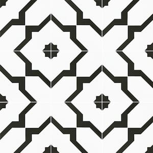 MSI Take Home Tile Sample-Azila Encaustic 8 in. x 8 in. Matte Porcelain ...