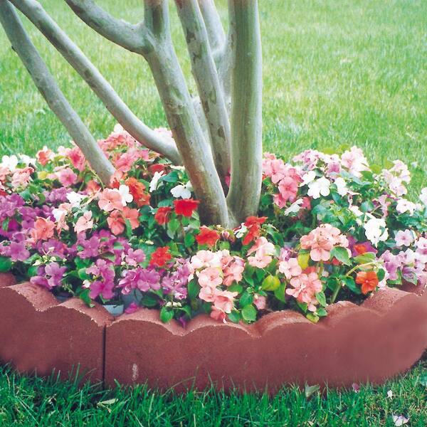 Pavestone 12 In X 2 In X 5 25 In River Red Curved Concrete Edger Pavestone 12 In X 2 In X 5 25 In River Red Curved Concrete Edger