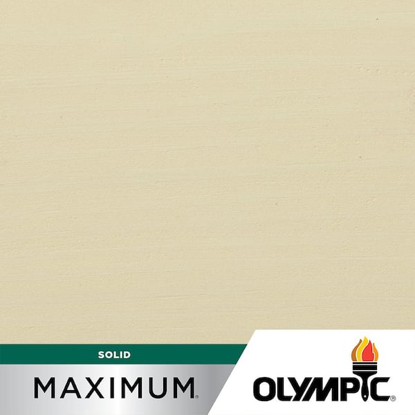 Olympic Maximum 1 gal. SC-1055 Off White Solid Color Exterior Stain and ...