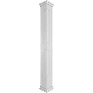 Ekena Millwork 9-5/8 in. x 8 ft. Premium Square Non-Tapered Nouveau ...