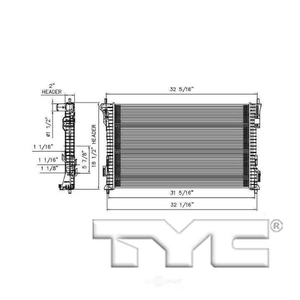 TYC Radiator 13362 - The Home Depot