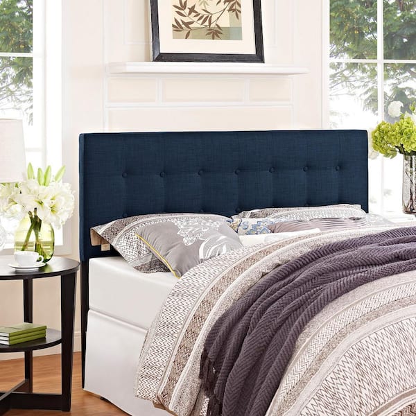 Navy padded headboard store