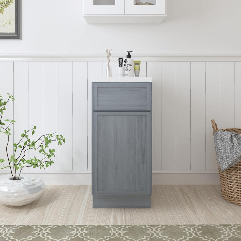 Vanity Art 15 in. W x 21 in. D x 32.5 in. H 1-Drawer Bath Vanity ...