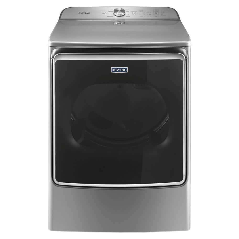 Maytag 9.2 cu. ft. 120-Volt Metallic Slate Gas Vented Dryer with Extra ...