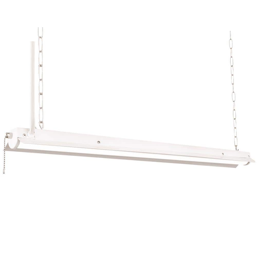 BAZZ 3.89 ft. 36-Watt Equivalent Integrated LED White Shop Light 5000K ...