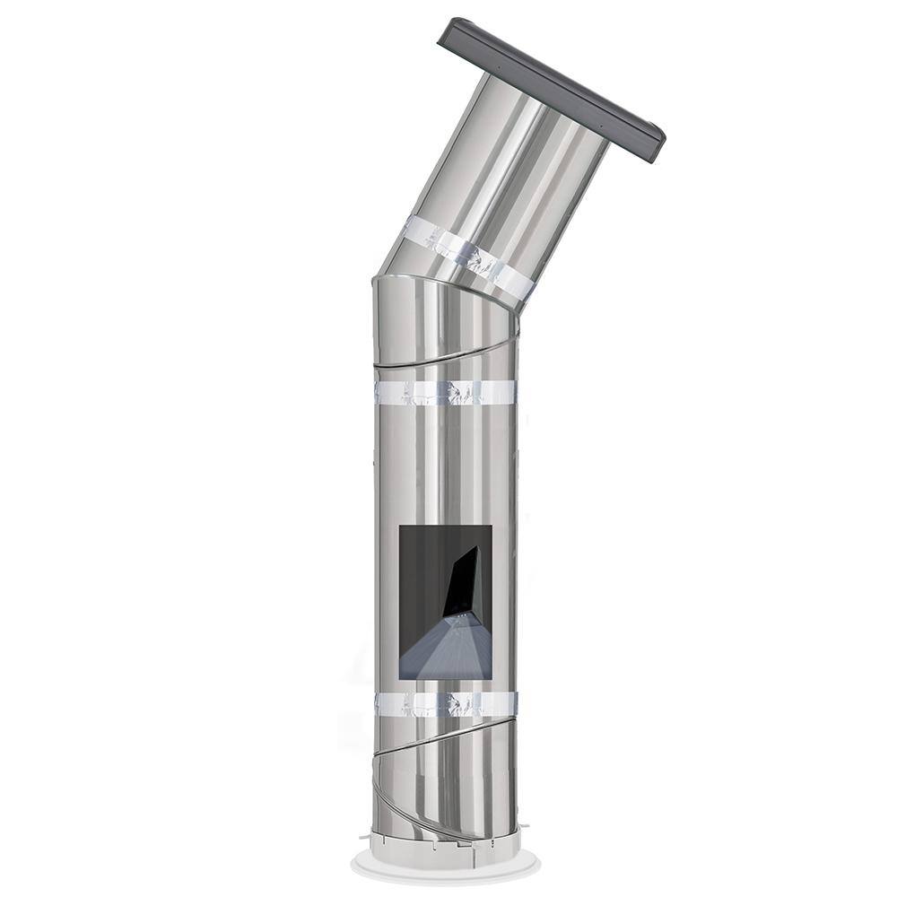 VELUX Wildfire Glass 14 in. Curb Mount Sun Tunnel Skylight with Rigid ...
