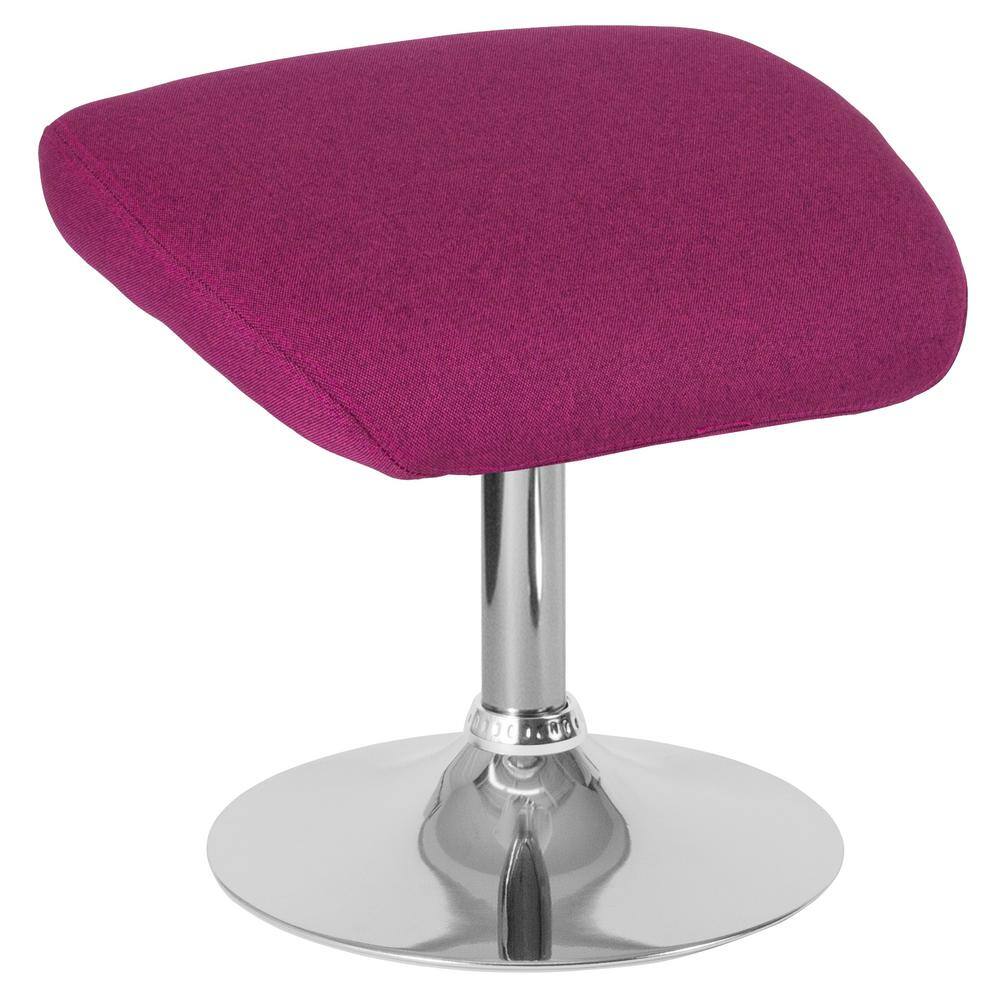Carnegy Avenue Magenta Fabric Ottoman CGA-CH-228587-MA-HD - The Home Depot