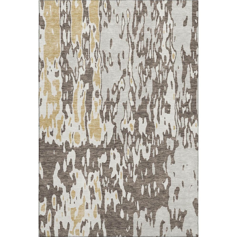 Addison Rugs Mayfield Premium Machine Washable Abstract AMF957 Brown 3 ...