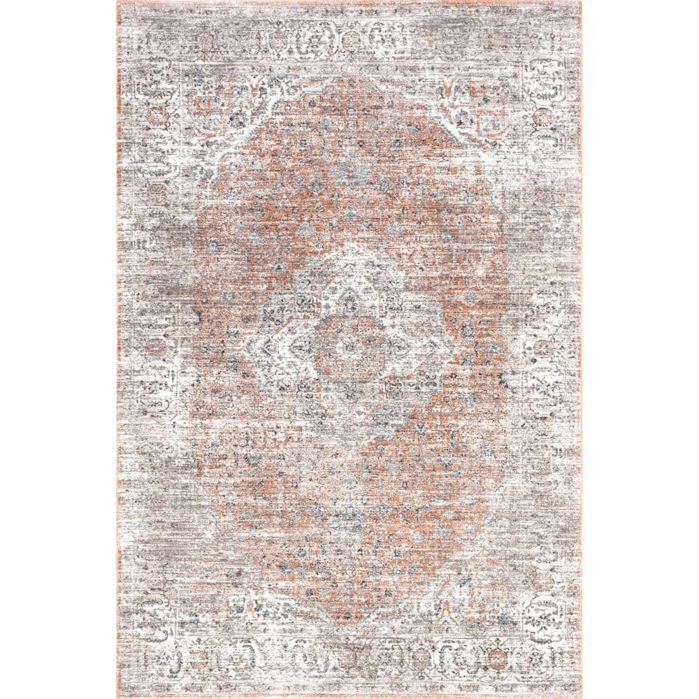 nuLOOM Kayleigh Rust 8 ft. x 10 ft. Vintage Area Rug RZTW06A-8010 - The ...