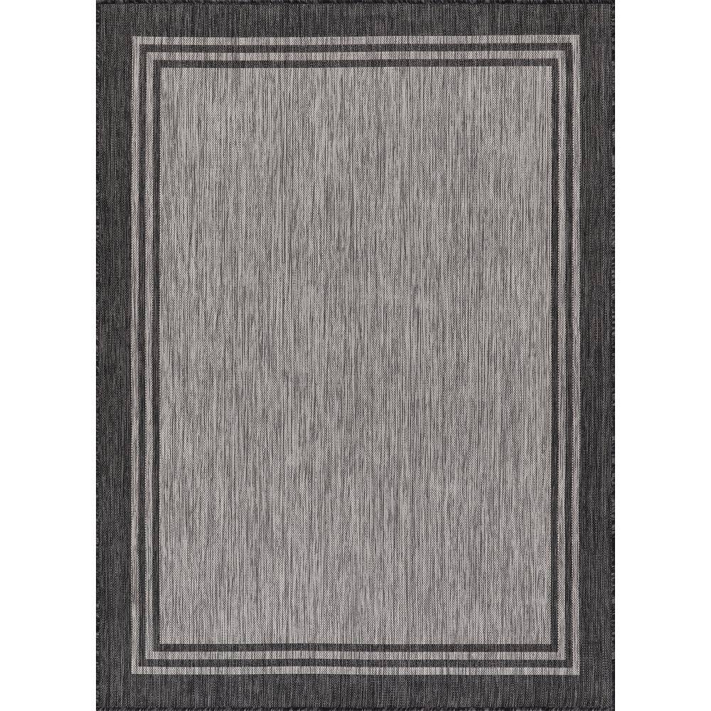 Beverly Rug 6 X 9 Silver Pebble Aloha Washable Bordered Indoor Outdoor ...