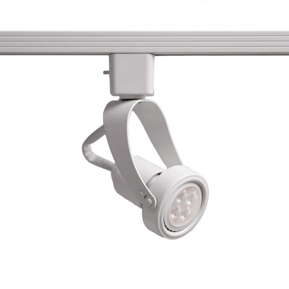 WAC LIMITED TK-104 1-Light White LED Line Voltage Track Head with 8 ...
