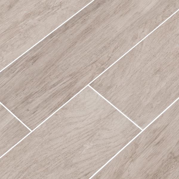 TrafficMaster Capel Ash 6 in. x 24 in. Matte Ceramic Wood Look Floor ...