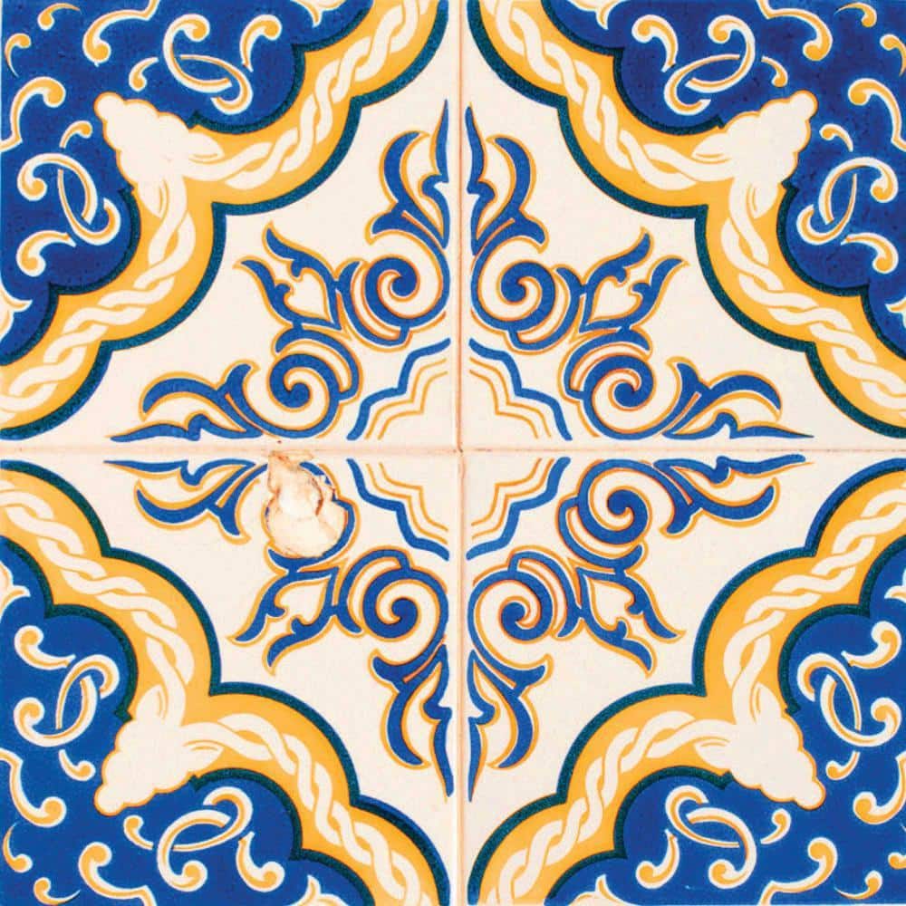 MI ALMA Multicolor HA5 5 in. x 5 in. Vinyl Peel and Stick Tile (24 ...