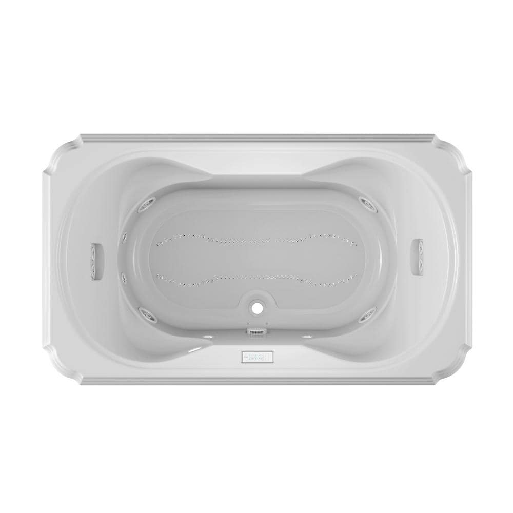 JACUZZI MARINEO SALON SPA 72 in. x 42 in. Rectangular Combination ...