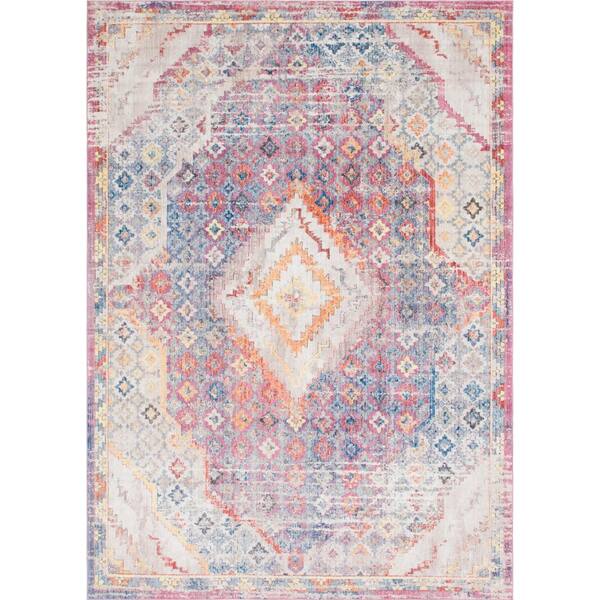 Unique Loom Brighton Dumbo Pink 10 ft. x 14 ft. Area Rug 3143161