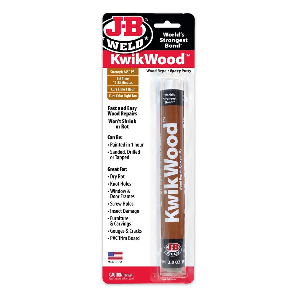 J-B Weld 2 oz. Kwikwood Epoxy Putty Stick 8258 - The Home Depot