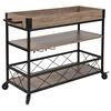 Carnegy Avenue Light Oak Bar Cart With Wheels CGA-NAN-239561-LI-HD ...
