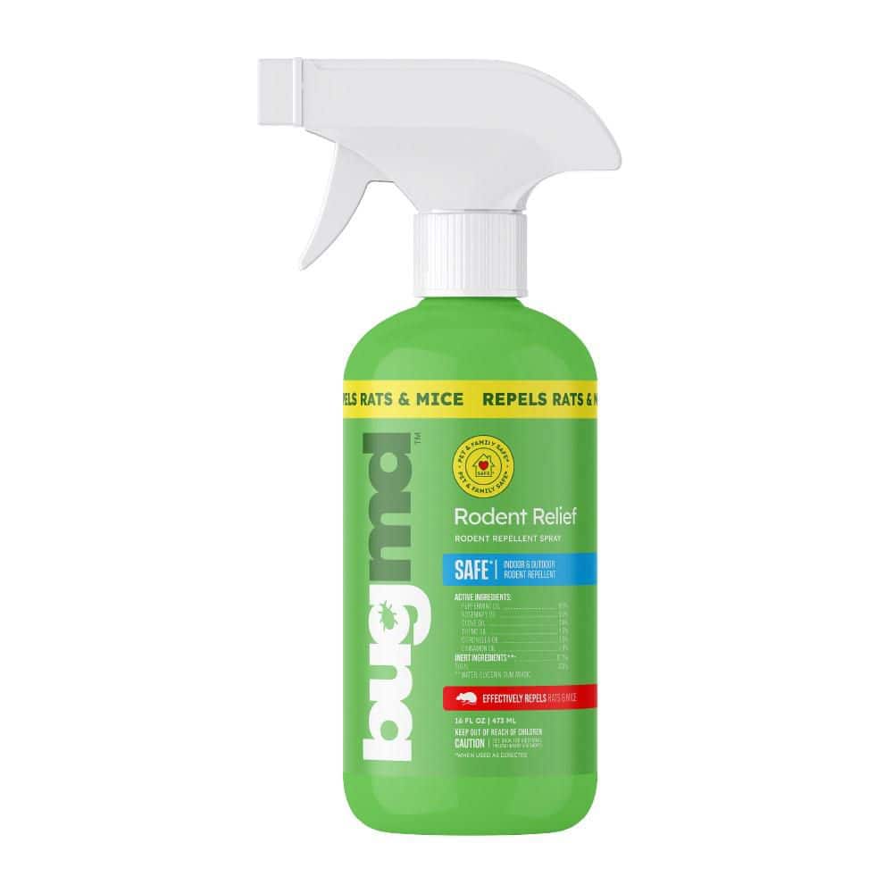 BUGMD Rodent Relief 16 oz. Ready to Use Rodent Repellent Spray BG ...