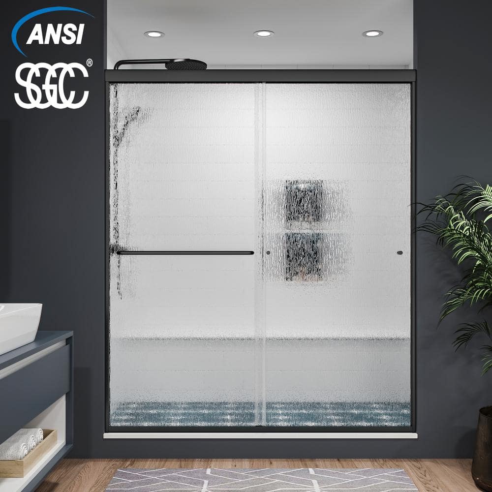 ES-DIY 56 in. to 60 in. W x 70 in. H Sliding Framed Shower Door in ...