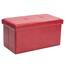 Simplify Red Storage Ottoman F-0625-RED - The Home Depot