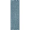 nuLOOM Natura Chunky Loop Jute Blue 3 ft. x 8 ft. Runner NCCL01H-2608 ...