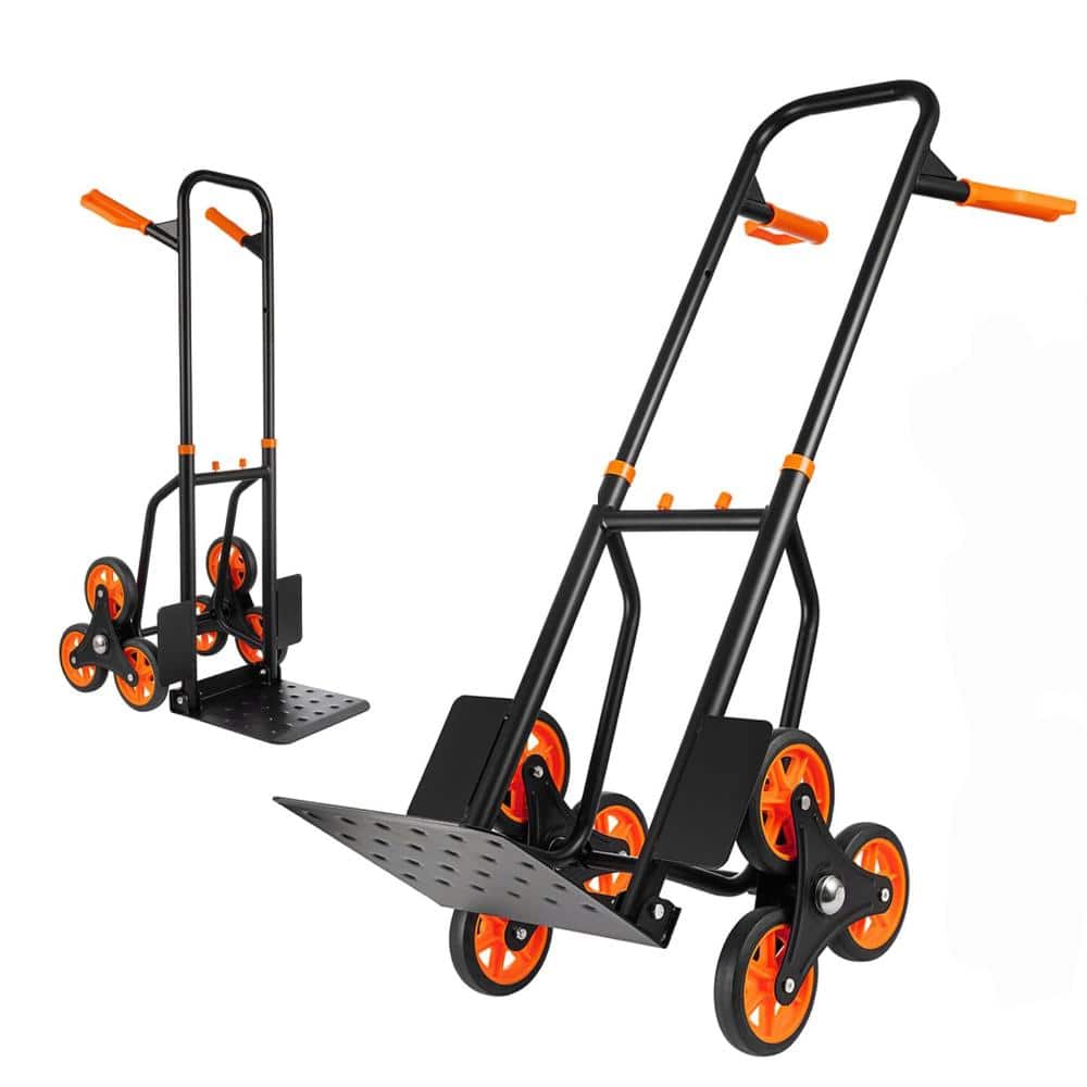 Heavy Duty 440 lbs 2-in-1 Folding Dolly Climbing Hand Truck with 6 ...