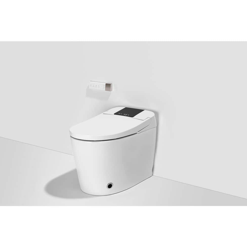 INSTER Elongated Smart Bidet Toilet with Auto Open/ Close Cover, Front ...
