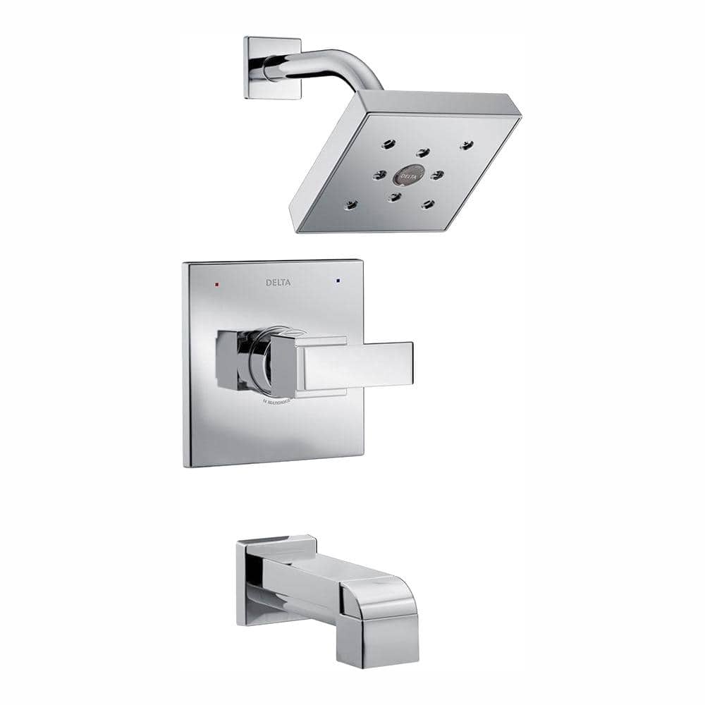 Delta Ara 1-Handle Tub and Shower Faucet Trim Kit in Chrome Featuring ...