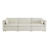 Spruce & Spring Rhea 112.6 in. Straight Arm Fabric Straight Sofa in ...