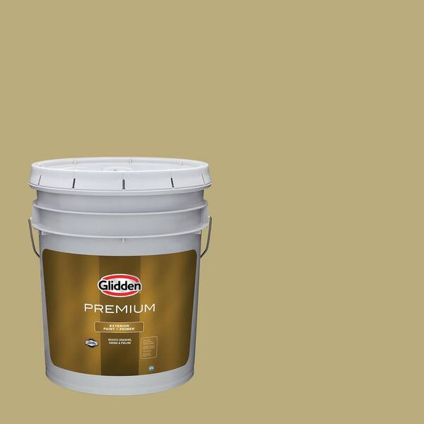 Glidden Premium 5 gal. Nettle PPG1111-4 Semi-Gloss Exterior Latex Paint ...