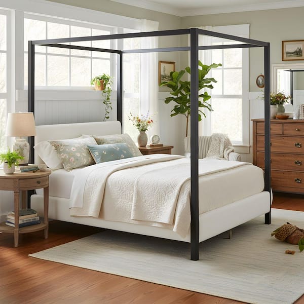 CHRISTOPHER KNIGHT HOME Denise Modern White Plus Black Metal Frame ...