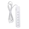 Globe Electric Designer Series 6 ft. 6-Outlet Power Strip, White 78356 ...