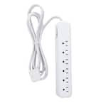 Globe Electric Designer Series 6 ft. 6-Outlet Power Strip, Black 78438