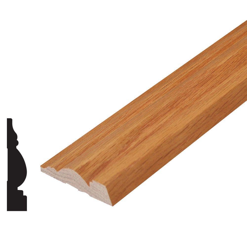 HOUSE OF FARA 13/16 in. D x 3-1/2 in. W x 96 in. L Prefinished Red Oak ...