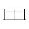 FORTRESS Fe26 Horizontal Cable Rail 34 in. x 6 ft. Black Sand Steel ...
