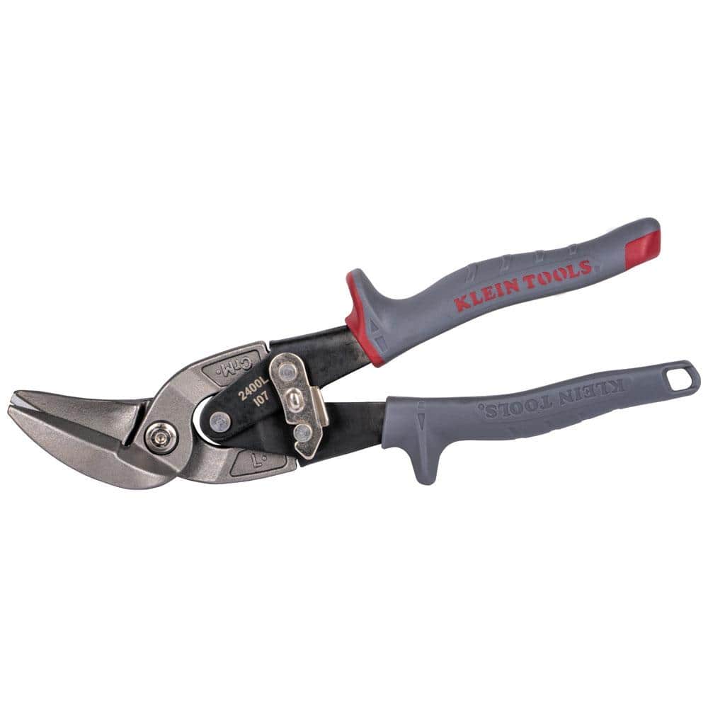 Klein Tools Offset Left-Cutting Aviation Snips 2400L - The Home Depot