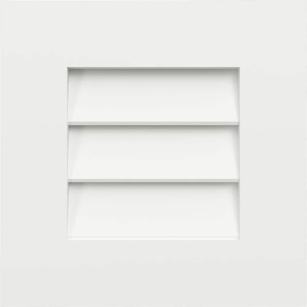 Ekena Millwork 12-in W x 12-in H True Fit PVC Louver Shutters Sample ...