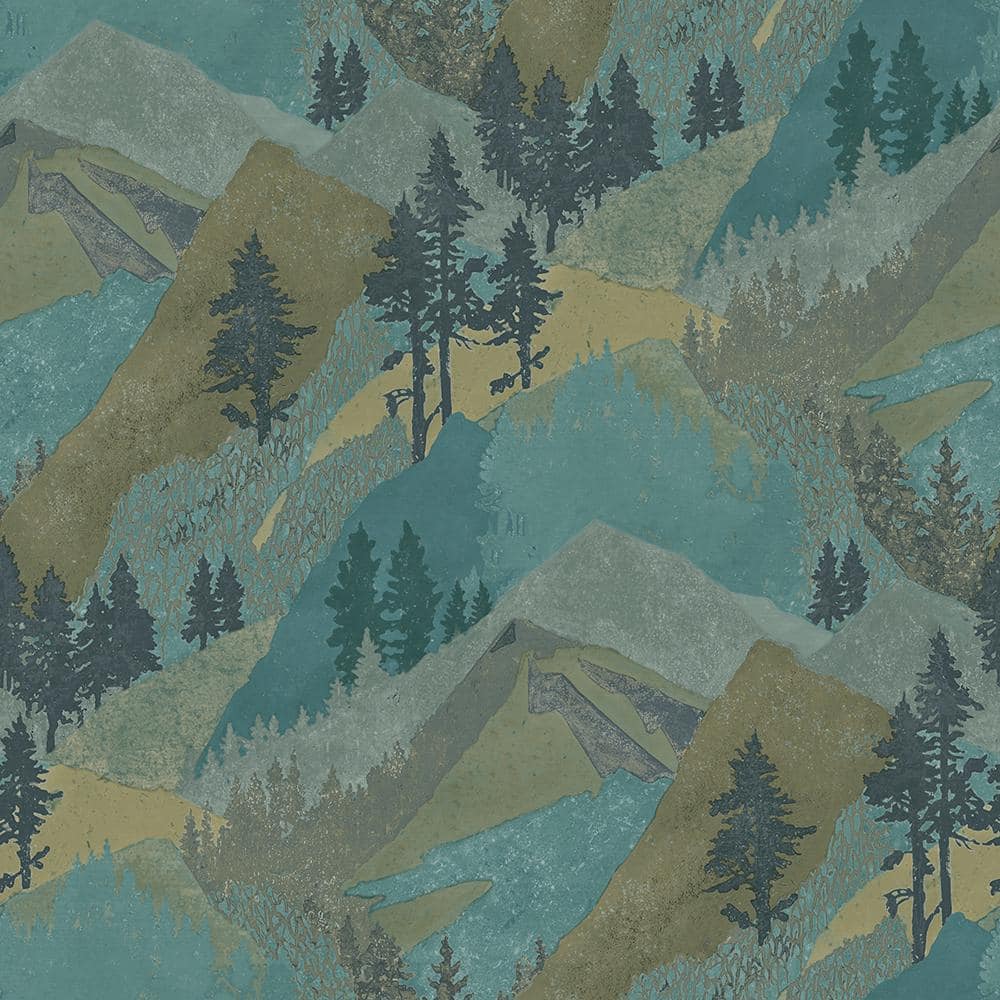 Chesapeake Range Green Mountains Paper Strippable Roll (Covers 56.4 sq ...