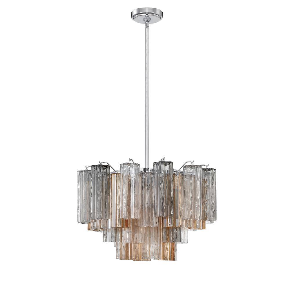 Crystorama 9-Light Polished Chrome Chandelier Addis ADD-308-CH-AU - The ...