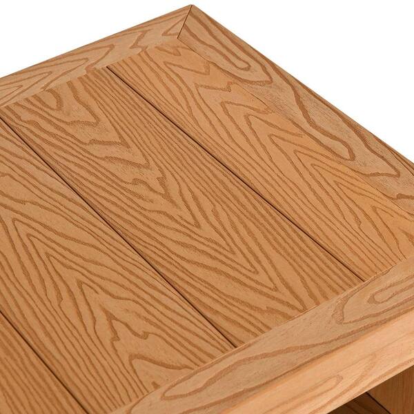 DEXTRUS 32 in. H Plastic Rectangle HIPS Wood Outdoor Side DEXTRUS 32 in. H Plastic Rectangle HIPS Wood Outdoor Side